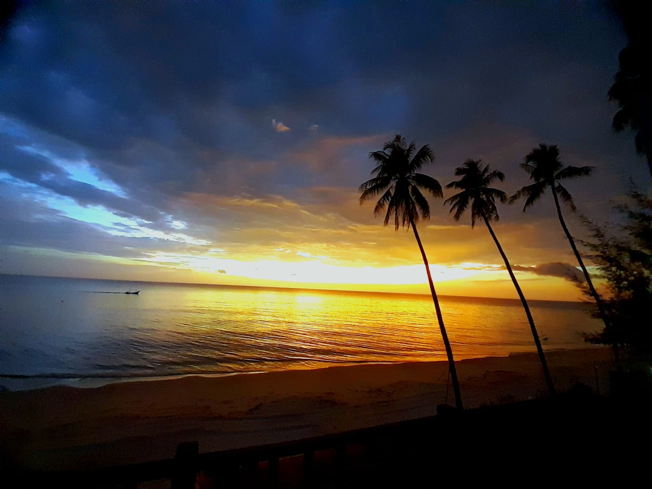 Beachfront property in a village setting