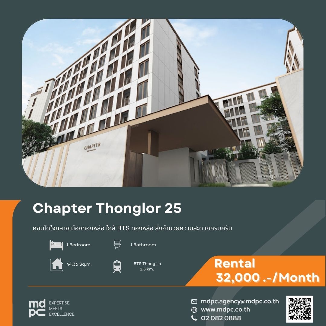 Century 21 Thailand Property - For Rent Chapter Thonglor 25 คอนโดใจกลางเมืองทองหล่อ โครงการสวยมา ...